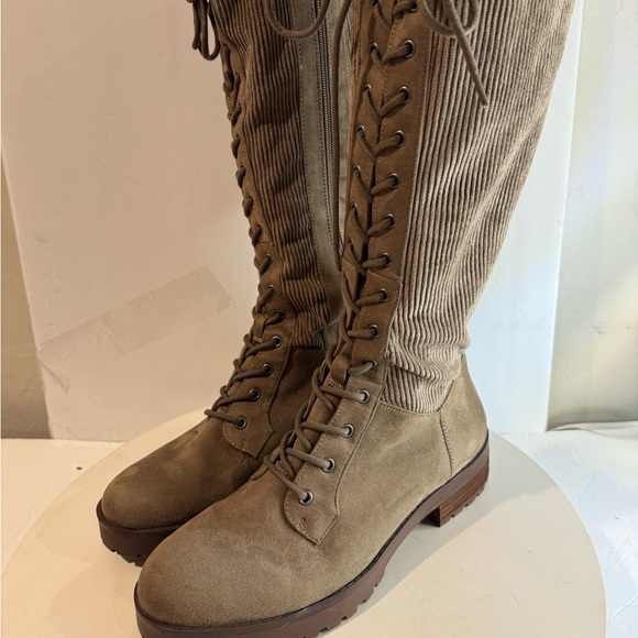 Crown Vintage | Shoes | Crown Vintage Anaben Knee High Combat Boots ...